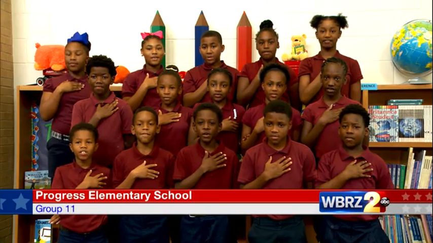 The Pledge of Allegiance: Progress Elementary, Group 11