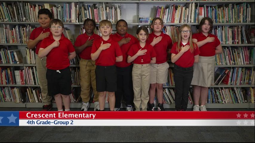 The Pledge of Allegiance, Crescent Elementary, 4th Grade, Group 2
