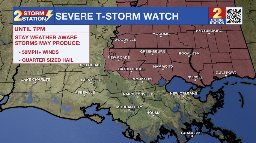 May 26 - Severe T-Storm Watch issued ahead of afternoon storms