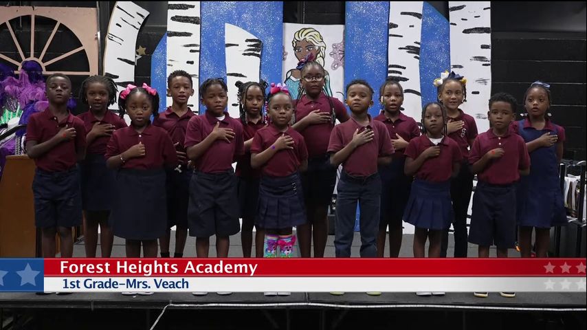 The Pledge of Allegiance - Forest Heights Academy, 1st Grade, Mrs. Veach