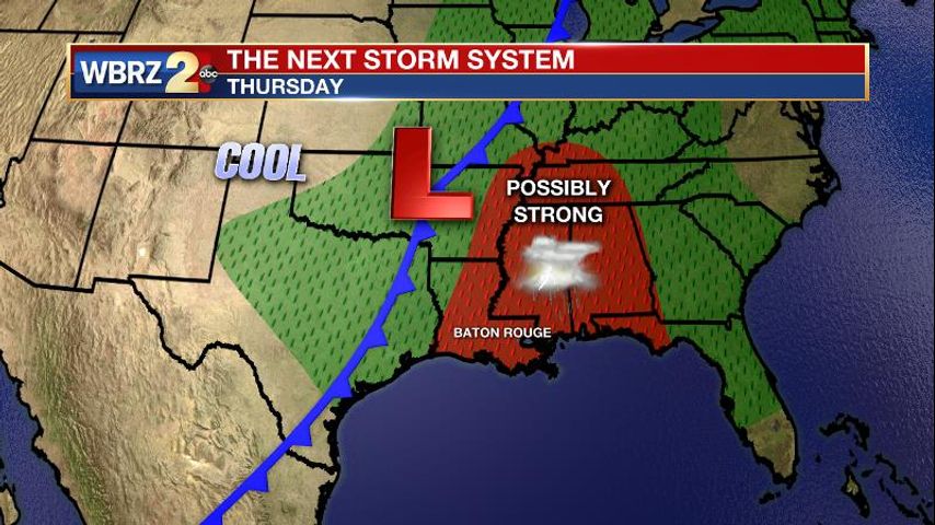 Just one storm system in the 7-Day Forecast