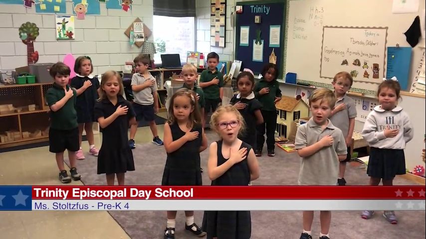 The Pledge of Allegiance: Trinity Episcopal Day School - Ms. Stoltzfus, Pre-K 4