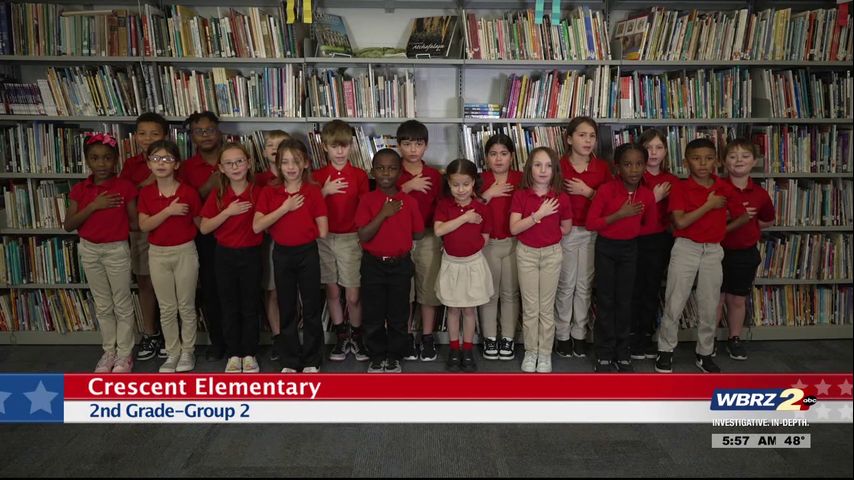 The Pledge of Allegiance, Crescent Elementary, 2nd Grade, Group 2