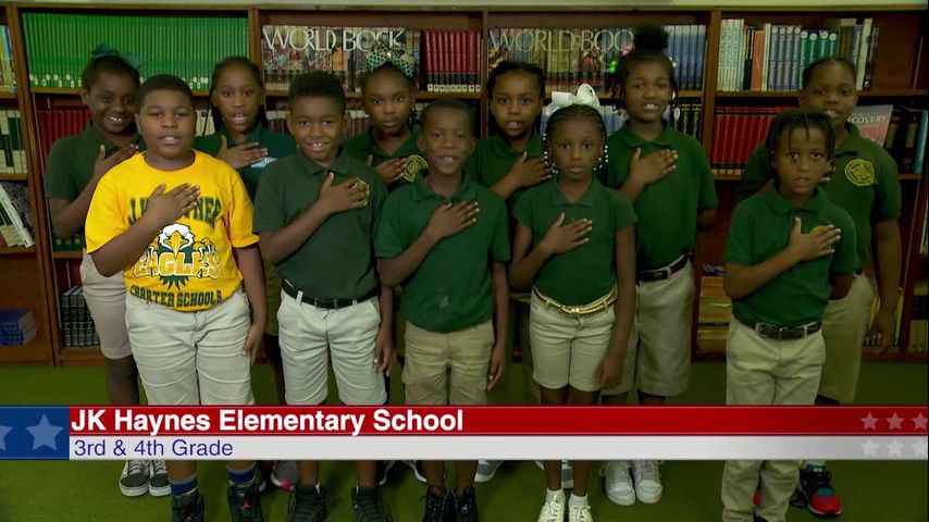 The Pledge of Allegiance: JK Haynes Elementary School - 3rd/4th Grade