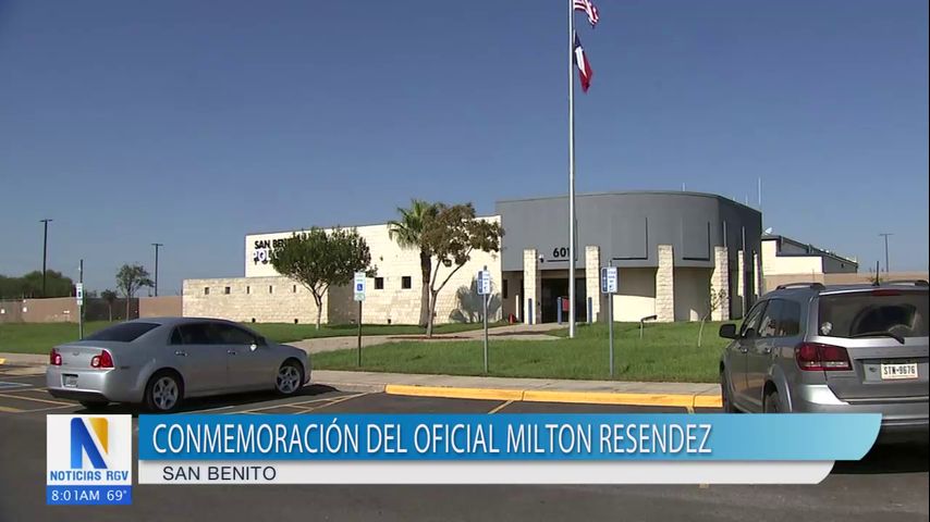 San Benito conmemora el primer aniversario del oficial fallecido Milton ...