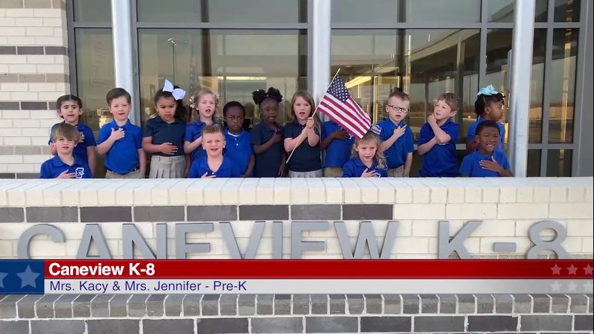 The Pledge of Allegiance: Caneview K-8 - Mrs. Kacy & Mrs. Jennifer, Pre-K