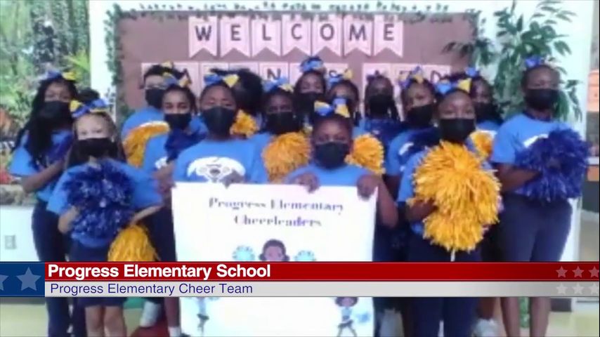 The Pledge of Allegiance: Progress Elementary School Cheer Team