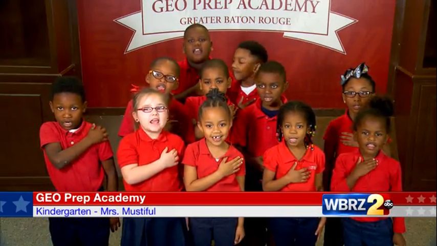 The Pledge of Allegiance: Geo Prep Academy - Mrs. Mustiful, Kindergarten