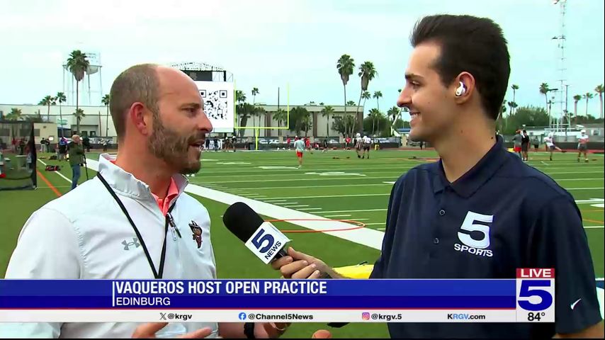 UTRGV athletic director speaks on football team's first open practice