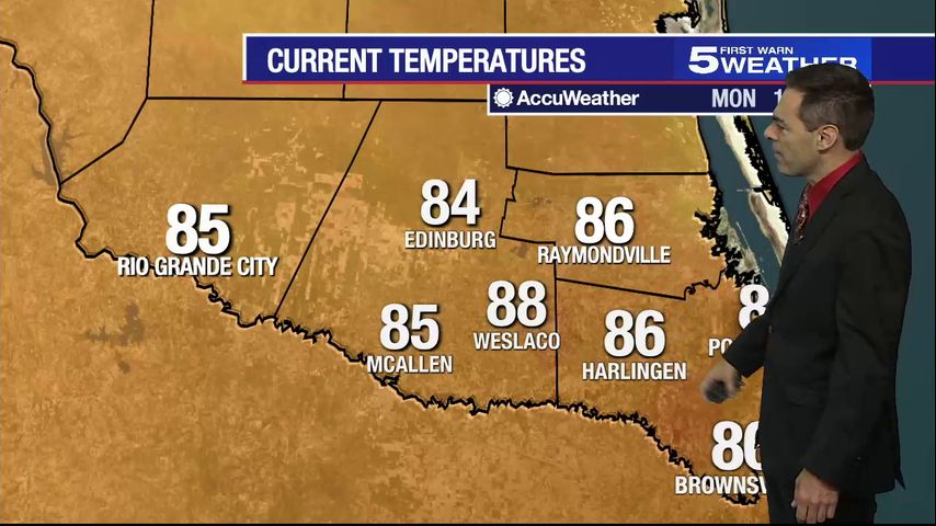 Noon Weather Forecast for Nov 9 2020