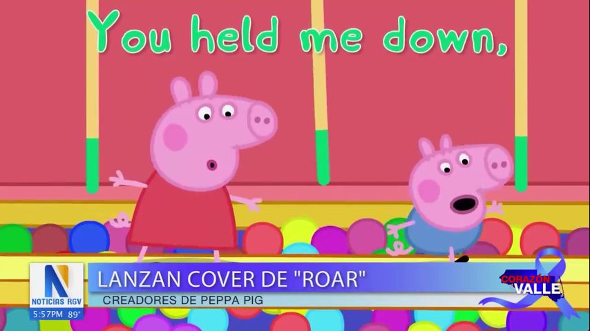 Aquí Entre Nos: Creadores de Peppa Pig lanzan cover de 'Roar'