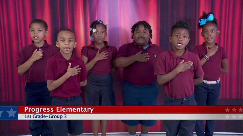 The Pledge of Allegiance - Progress Elementary - 1st Grade - Group 3
