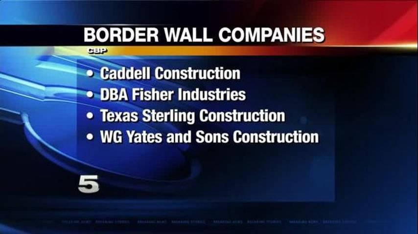 CBP Announce Contractors Hired for Border Wall Prototypes
