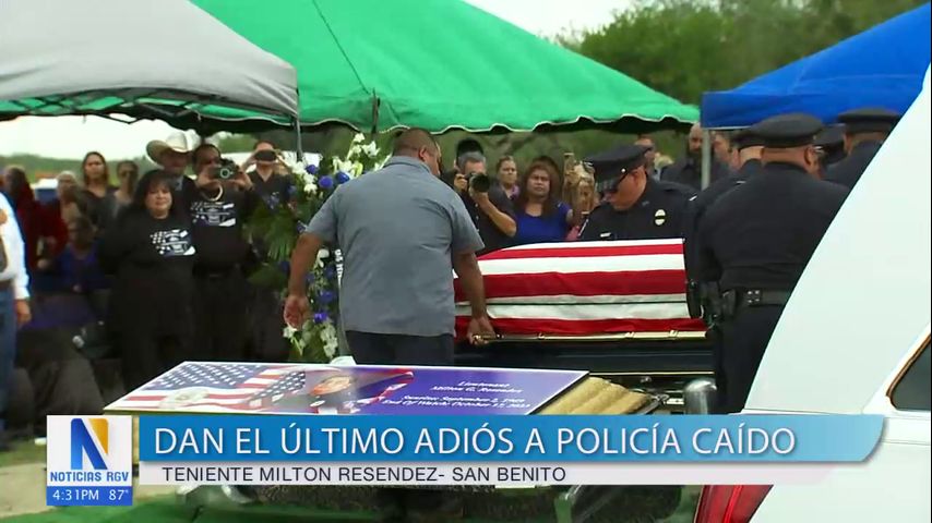 Funeral de Milton Resendez, teniente fallecido de San Benito