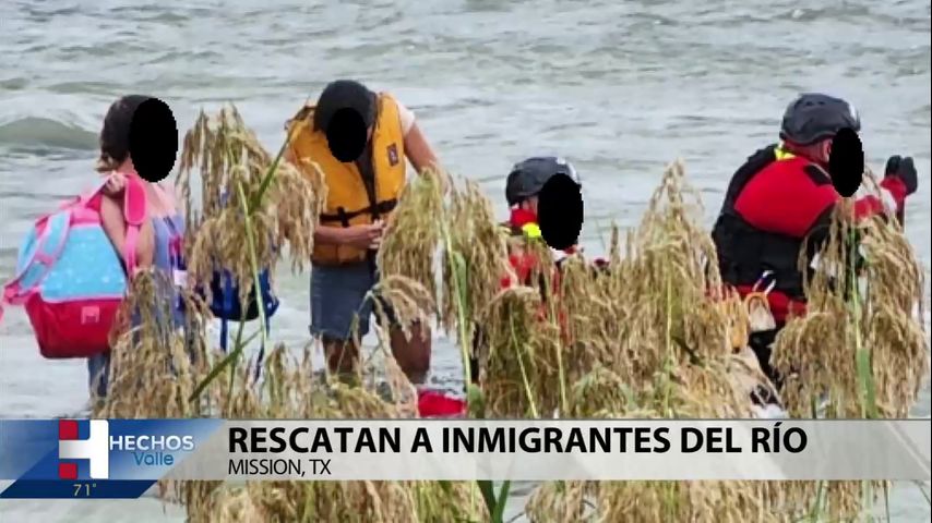 Rescatan a inmigrantes abandonados en el Río Grande