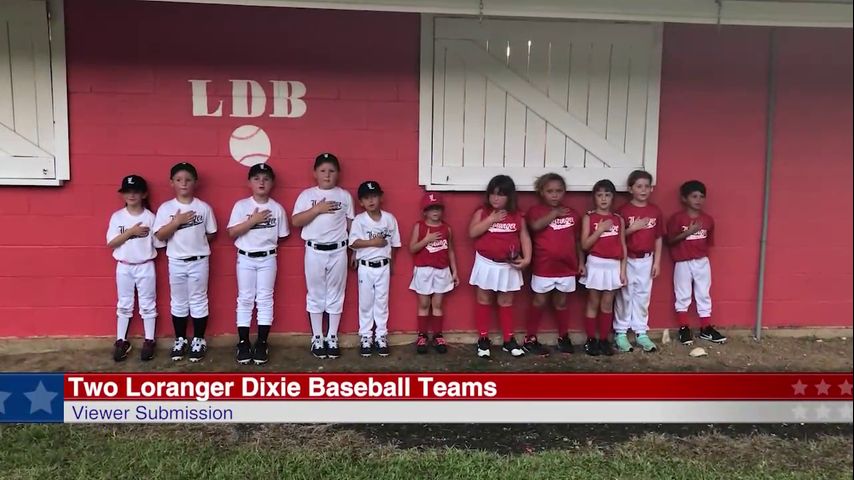 The Pledge of Allegiance: Loranger Dixie Youth Baseball Teams - Viewer ...