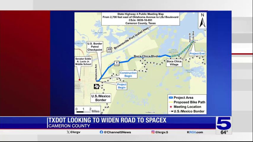 TXDOT looking to widen State Highway 4 in Boca Chica