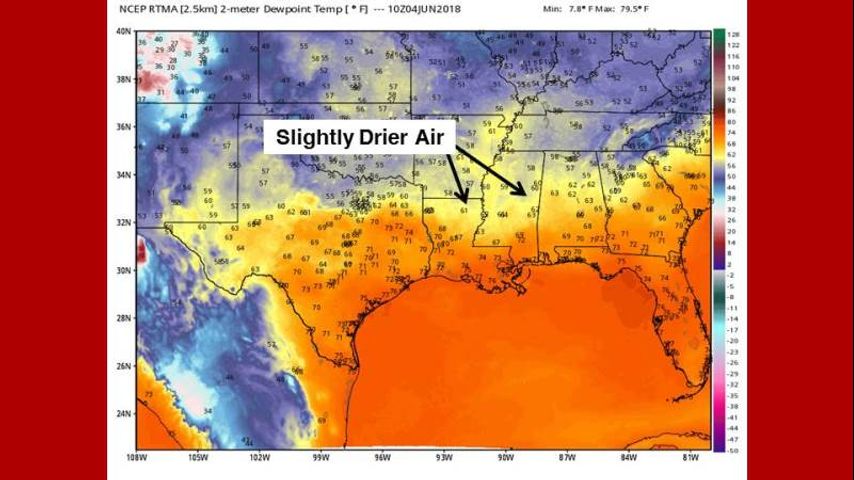 Weak front to bring better rain chances