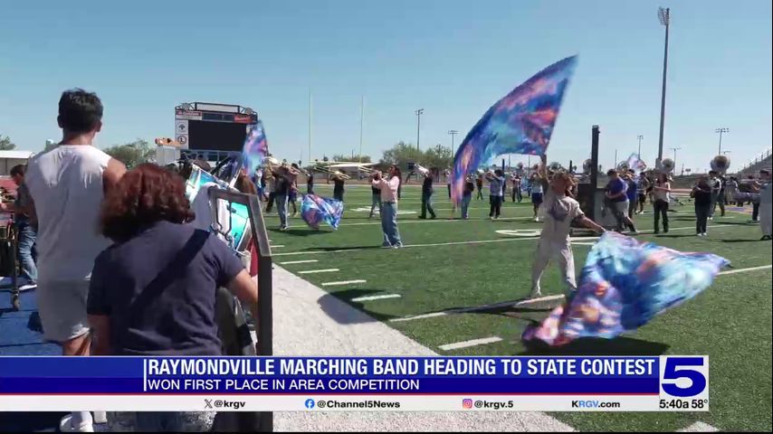 Raymondville High School marching band heading to state contest
