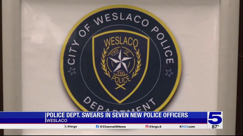New Weslaco police officers sworn in