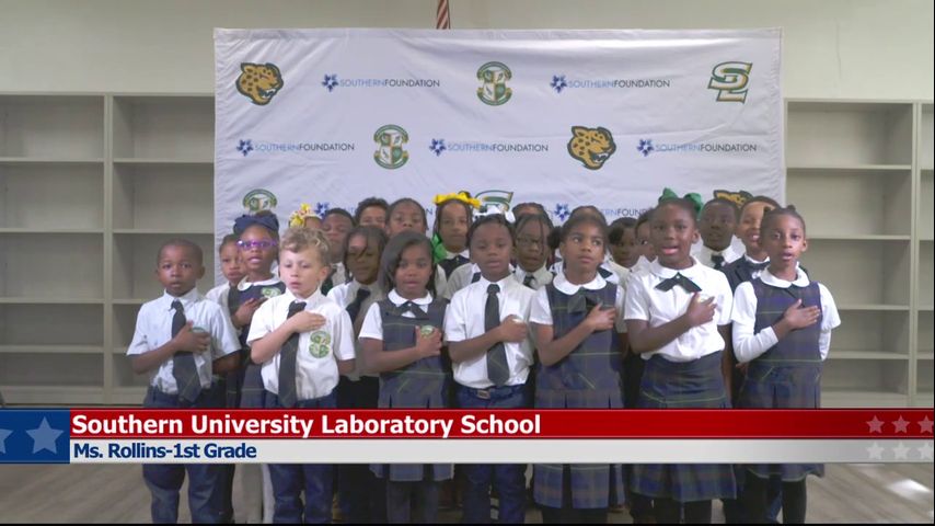 The Pledge of Allegiance, Southern University Laboratory School, Ms ...