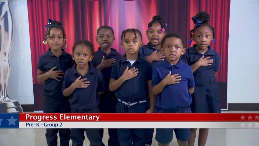 The Pledge of Allegiance (Progress Elementary Pre-K Group 2)