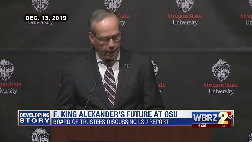 F. King Alexander's future at Oregon State University