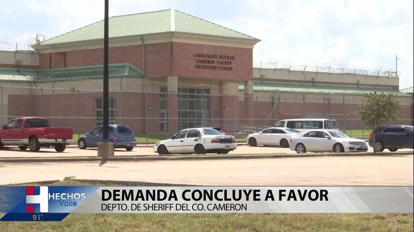 Demanda concluye a favor en el departamento del sheriff del condado Cameron