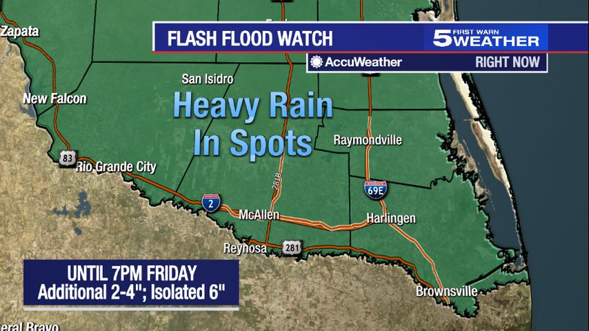 July 8 2021 Flash Flood Watch For Rgv Extended Through Friday Evening