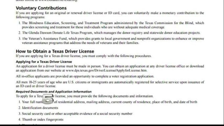 DPS Releases New Driver’s Handbook