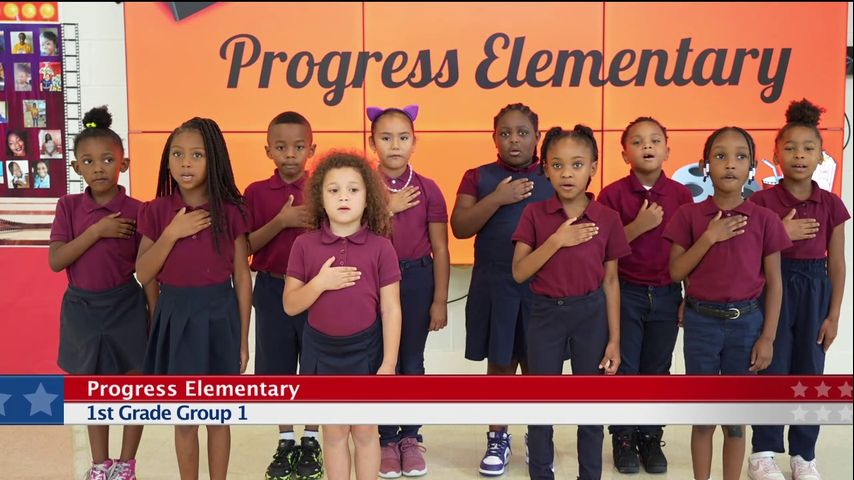 The Pledge of Allegiance - Progress Elementary, 1st Grade, Group 1