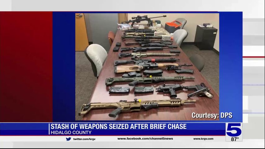 DPS: Vehicle pursuit leads to seized firearms