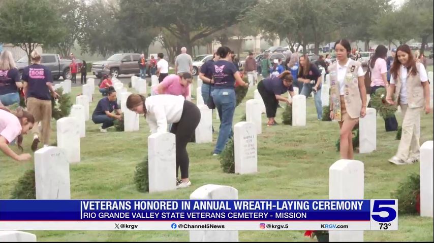 Veterans honored during wreath-laying ceremony at RGV State Veterans ...
