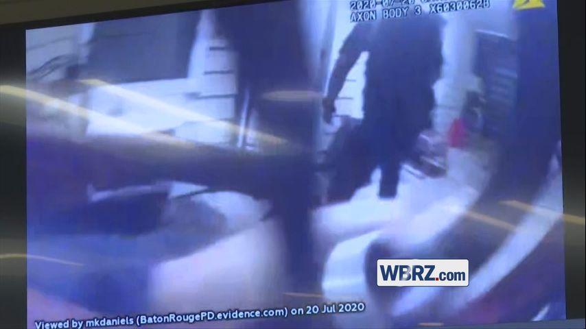 BRPD release short video clip of body camera from shooting Monday