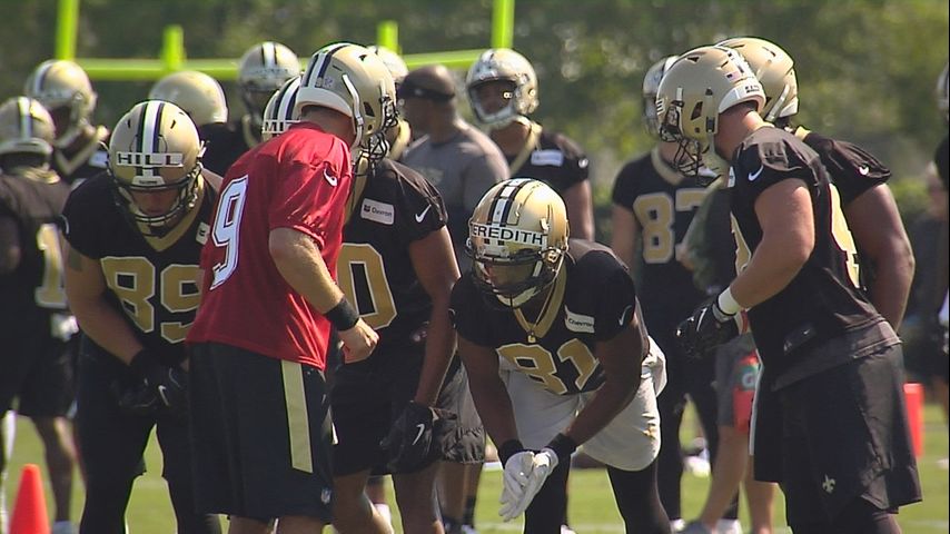 Drew Brees enters 18th training camp