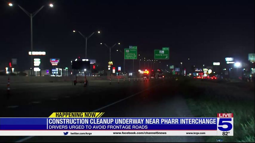 Construction cleanup creating nightly closures of Cage Boulevard near ...