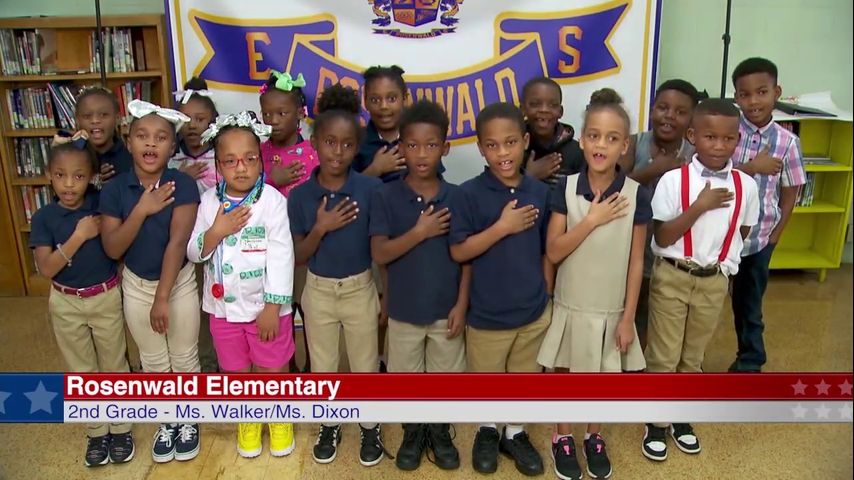 The Pledge of Allegiance: Rosenwald Elementary School - 1st/2nd Grade