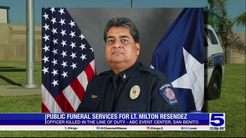 Public viewing services held for slain San Benito police officer