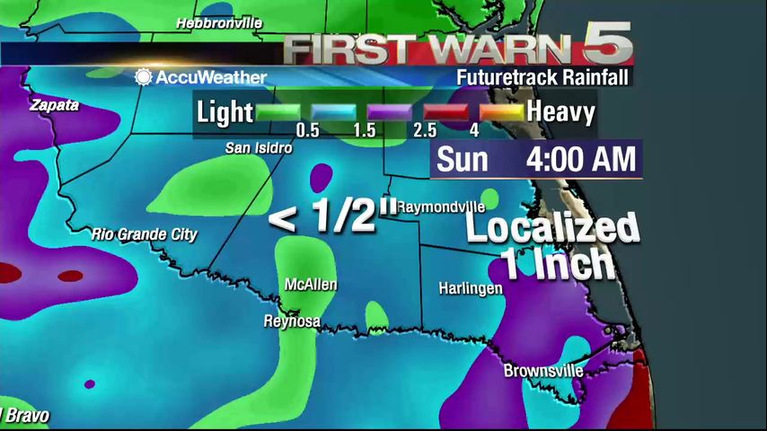 Friday's Weather - 10 p.m.