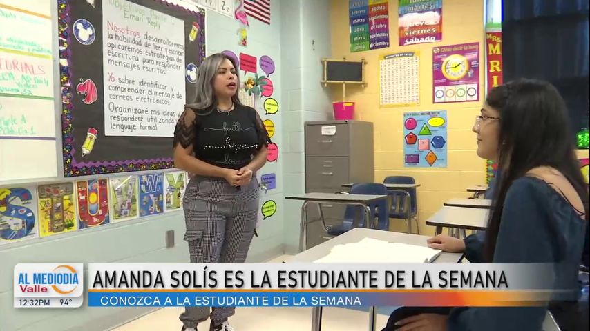 Estudiante de la semana: Amanda Solís persigue sus sueños