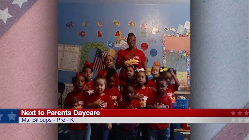 The Pledge of Allegiance: Next To Parents Daycare - Ms. Billoups, Pre-K