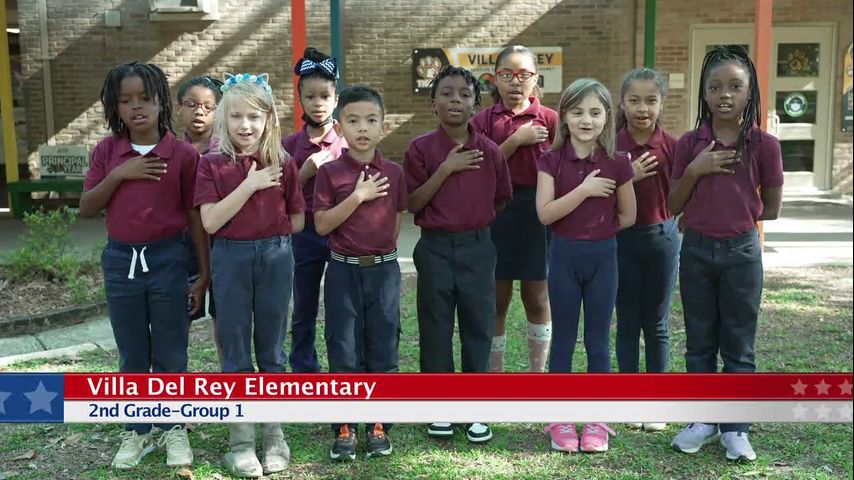 The Pledge of Allegiance - Villa Del Rey Elementary - 2nd Grade Group 1