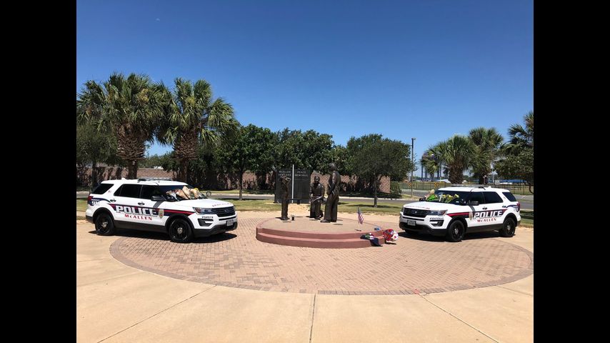 Community welcome to pay respects for fallen officers at McAllen Police ...