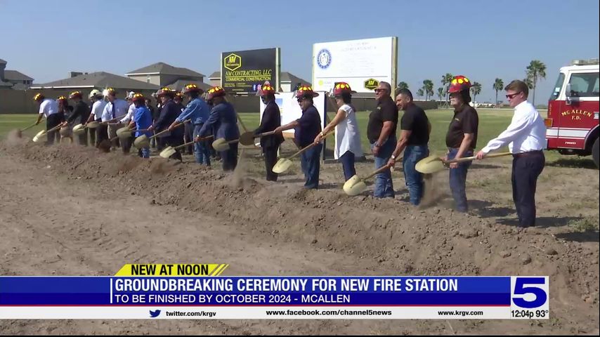 Groundbreaking ceremony held for new fire station in McAllen