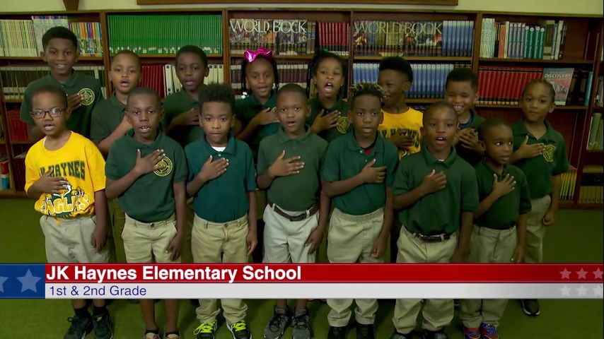 The Pledge of Allegiance: JK Haynes Elementary School - 1st/2nd Grade