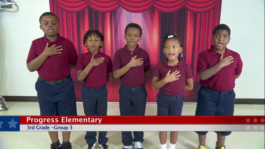 The Pledge of Allegiance - Progress Elementary - 3rd Grade - Group 3
