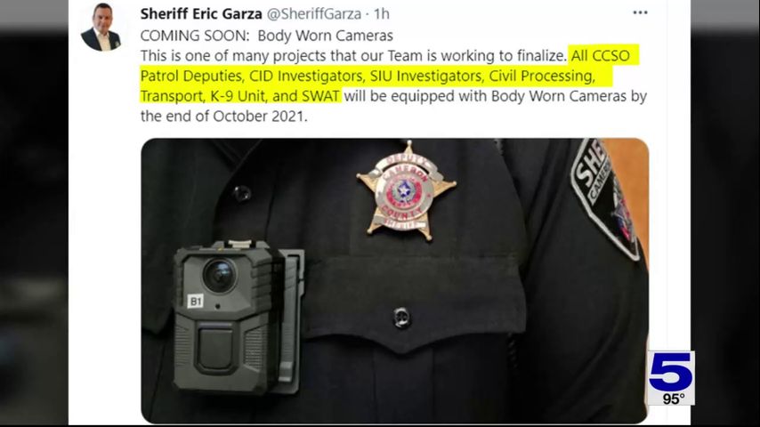 Cameron County Sheriff announces body cameras for officers