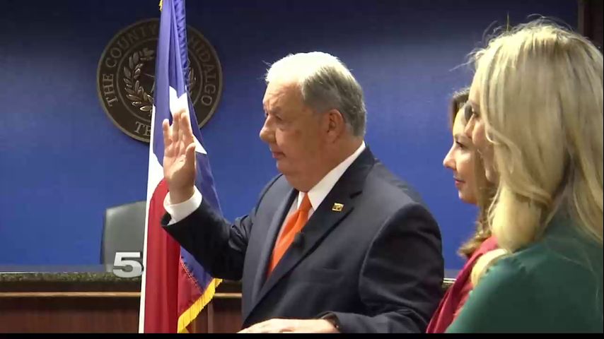 Newly-Elected Hidalgo Co. Judge Takes Oath