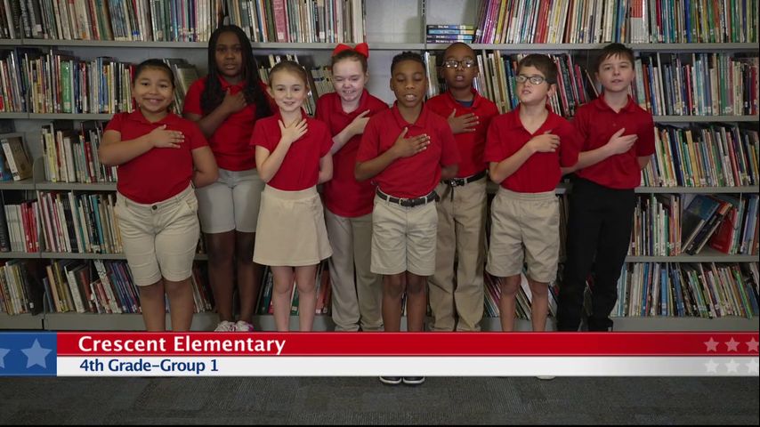 The Pledge of Allegiance, Crescent Elementary, 4th Grade, Group 1