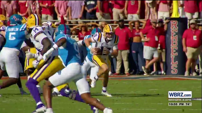 FINAL: No. 4 LSU loses 24-19 to No. 13 Ole Miss